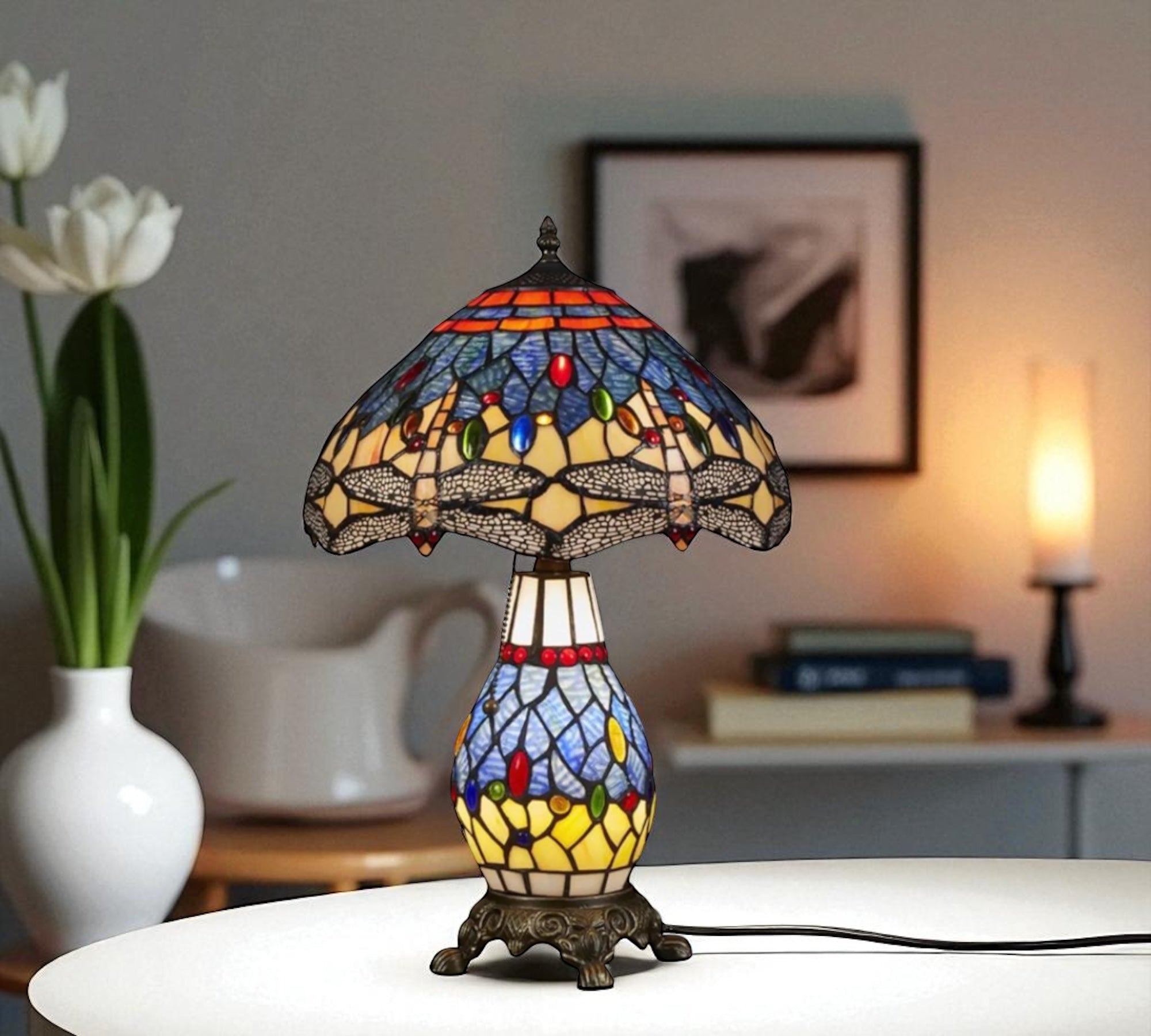 CDH 12" Tiffany Table Lamp (12076B) – CDH Tiffany Lamp